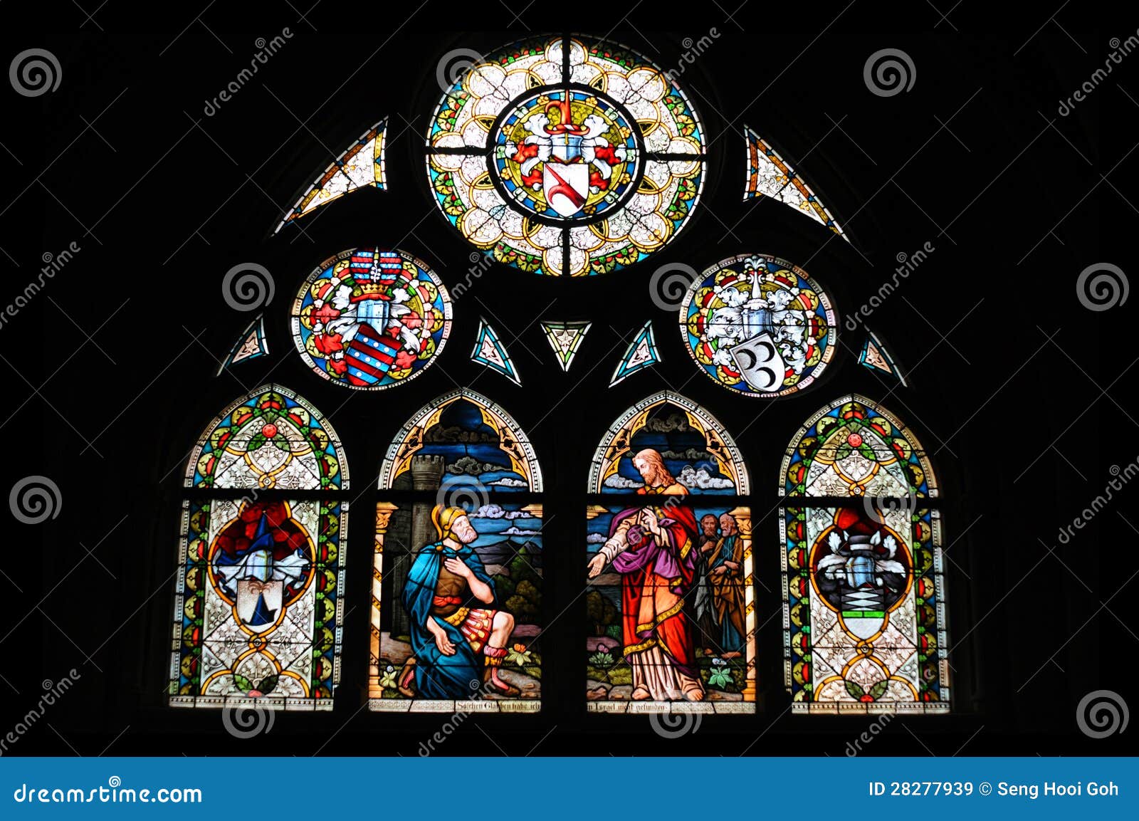 Church window stock image. Image of painting, germany - 28277939