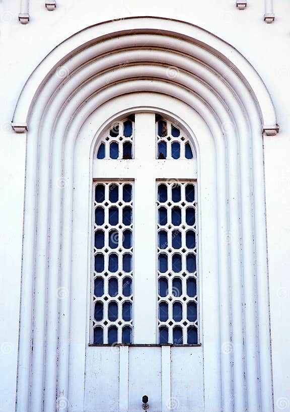 Church window stock image. Image of lithuania, kybartai - 6956089