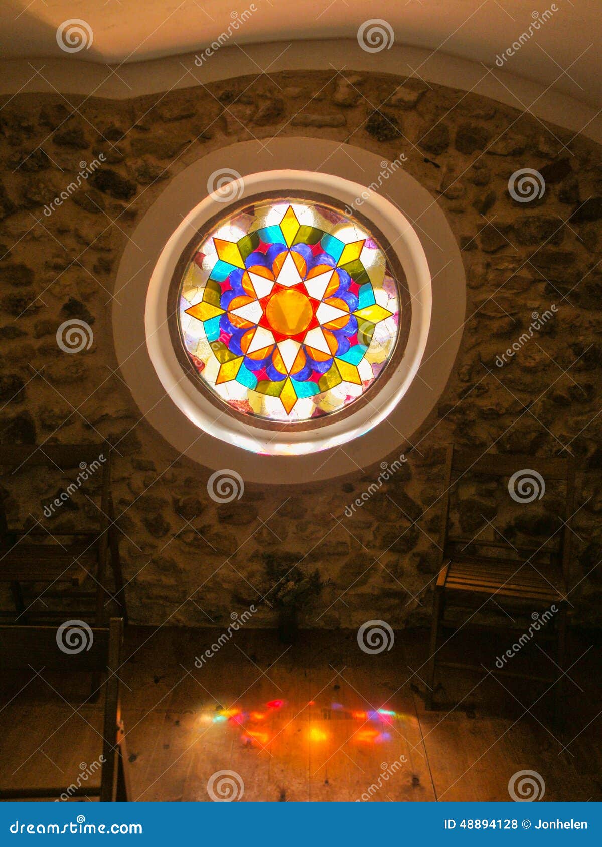Church Stained Glass Window Stock Photo - Image of spanish, crafted ...