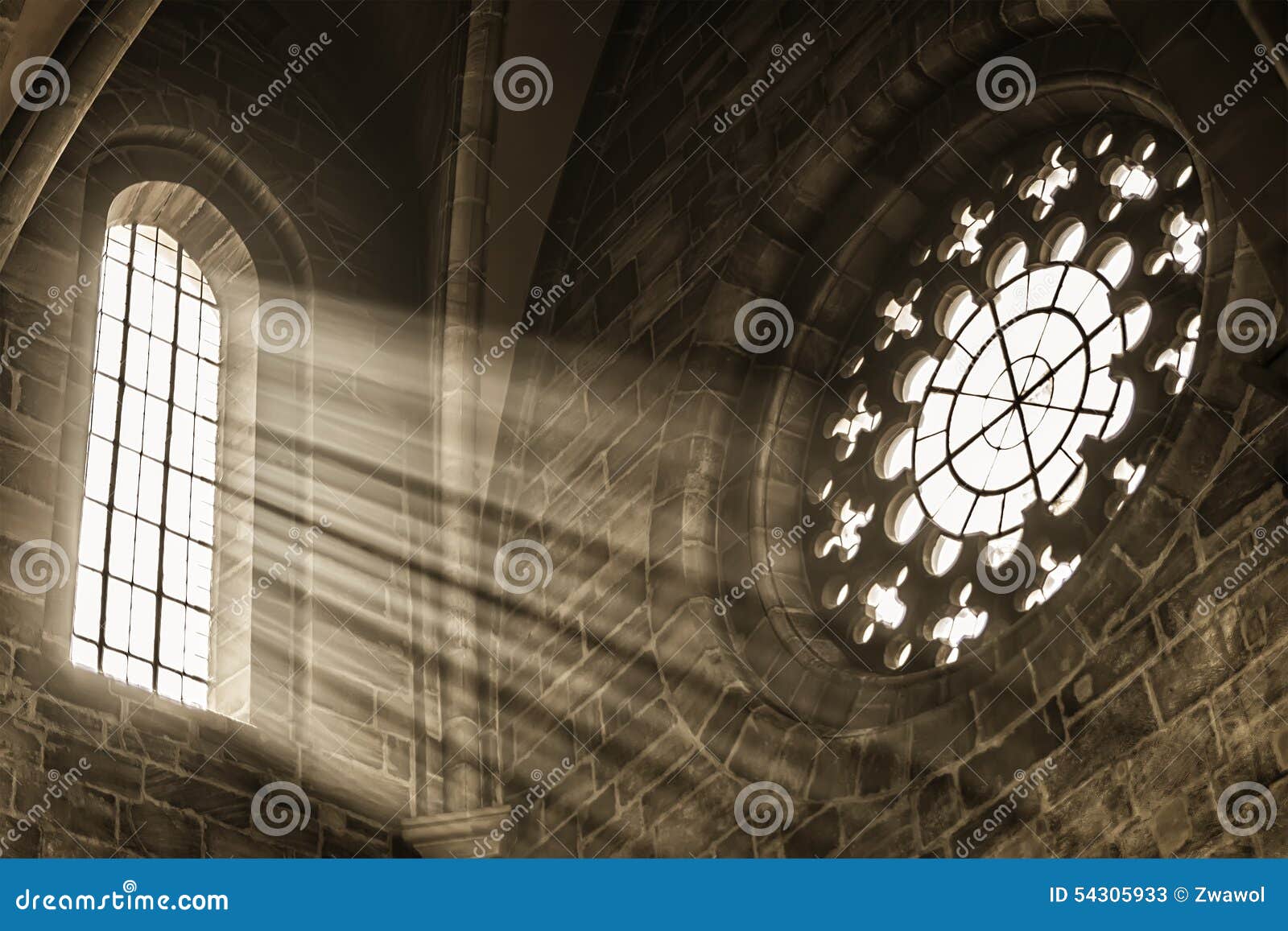 Church Window with Sunbeams Stock Image - Image of sunlight, enlighten ...