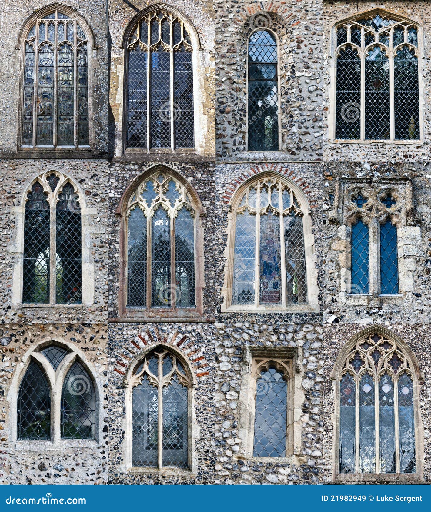 Church windows stock image. Image of castle, arch, coloured - 21982949