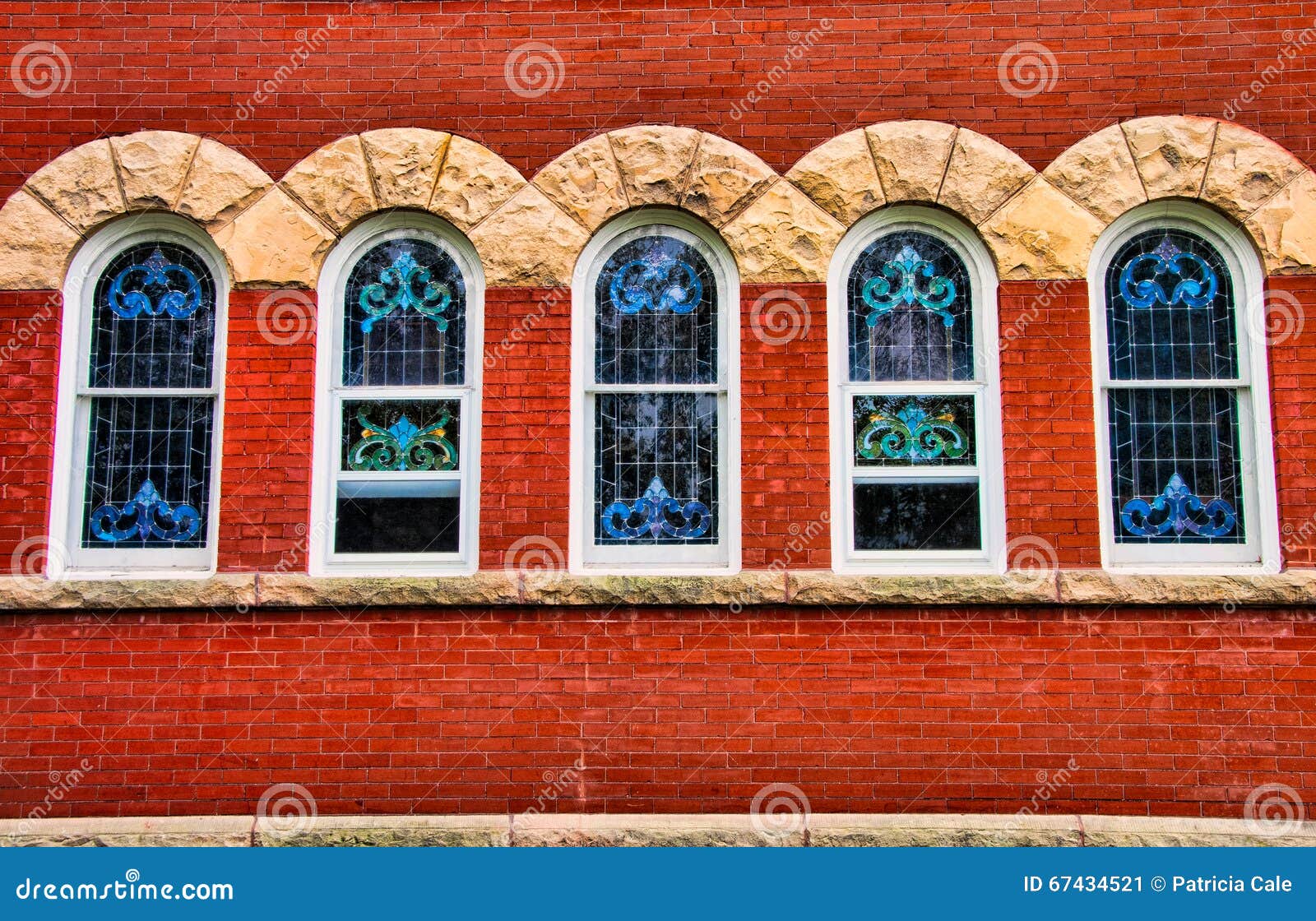 Church Windows 1 stock image. Image of bricks, buildings - 67434521