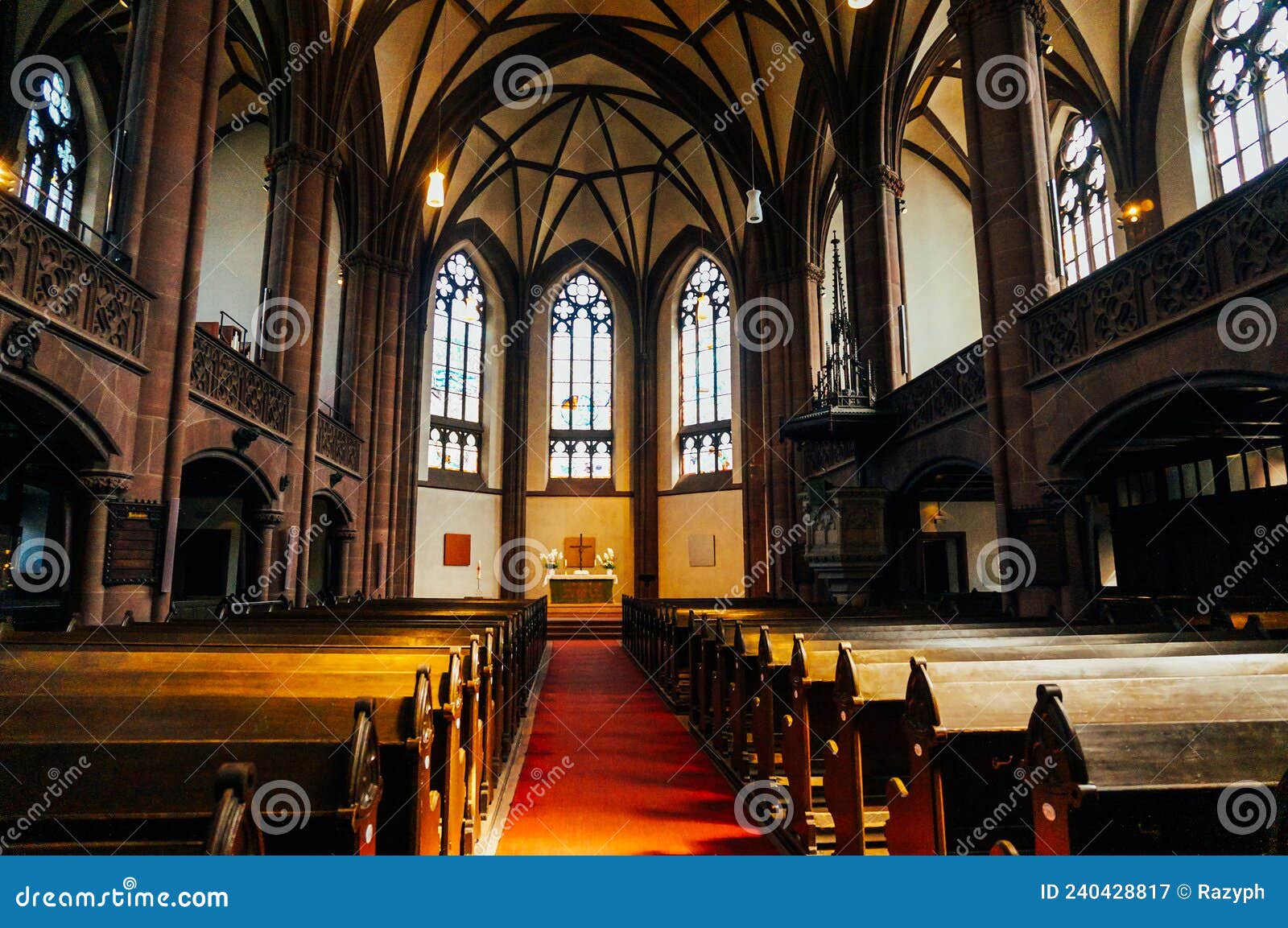 Church wooden interior editorial photography. Image of construction ...