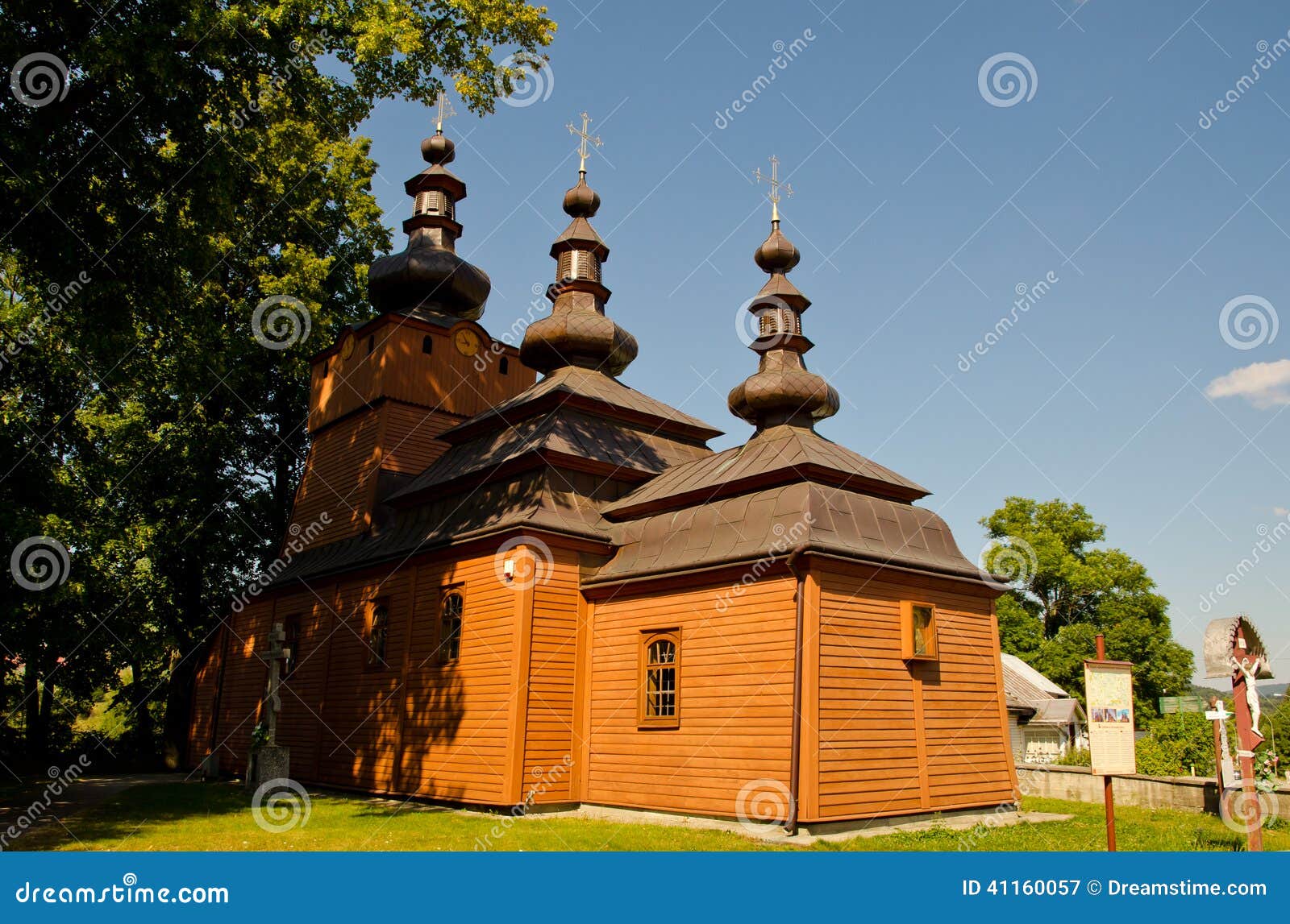 Church stock image. Image of christianity, nature, tree - 41160057