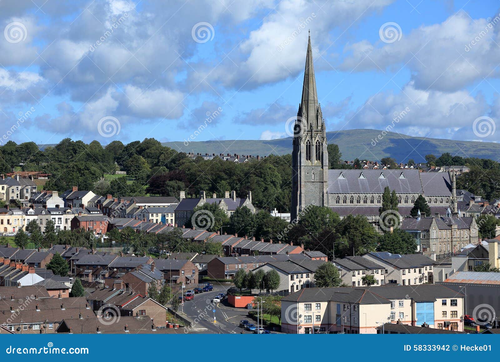Churches of Derry in Northern Ireland Stock Photo - Image of ireland ...