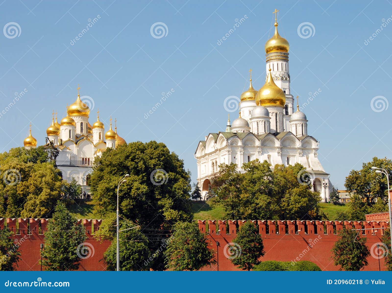Churches of the Moscow Kremlin Stock Photo - Image of kremlin, moskva ...