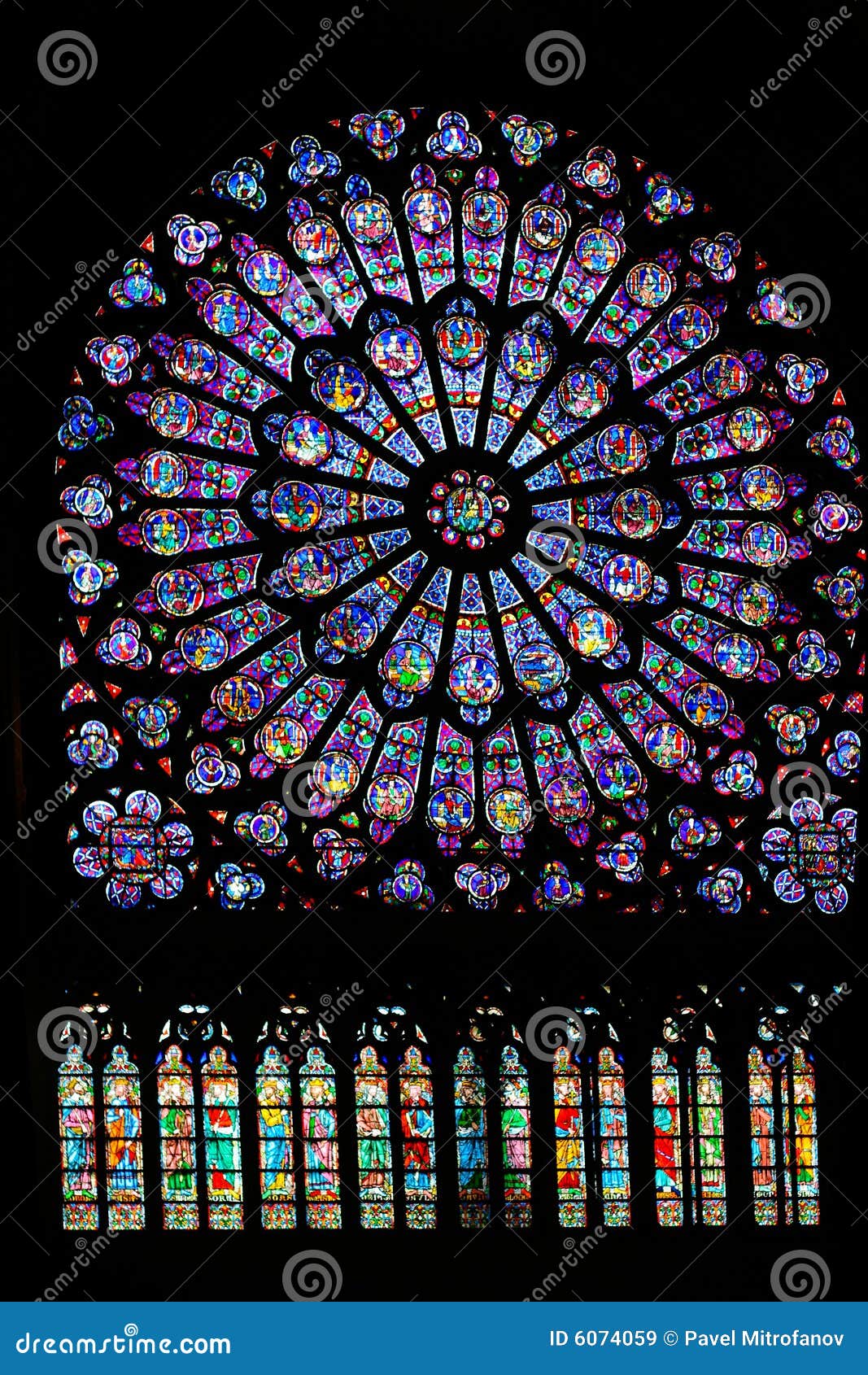 Churches window editorial stock image. Image of blue, france - 6074059