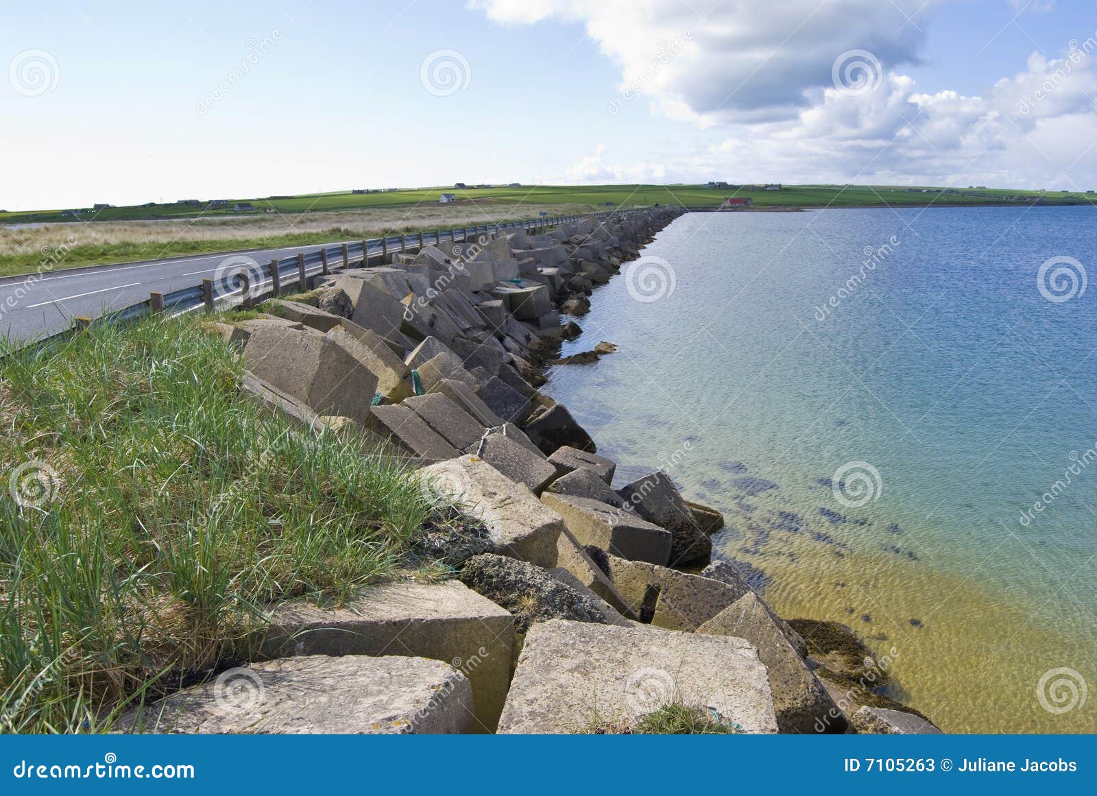 Churchill Barriers stock image. Image of landscape, protection - 7105263