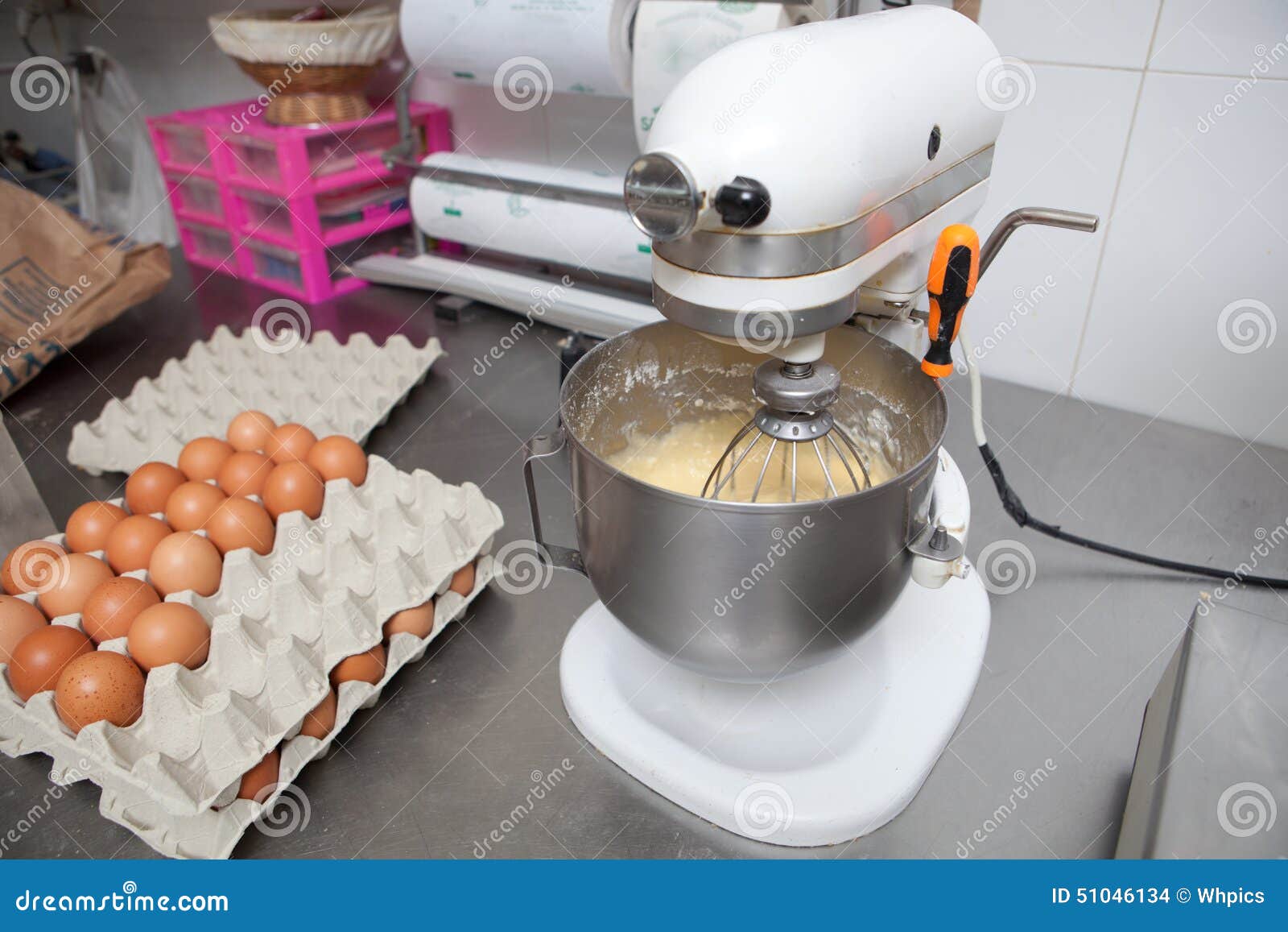 Churning Mass in Confectionery Machine Stock Photo - Image of spain ...
