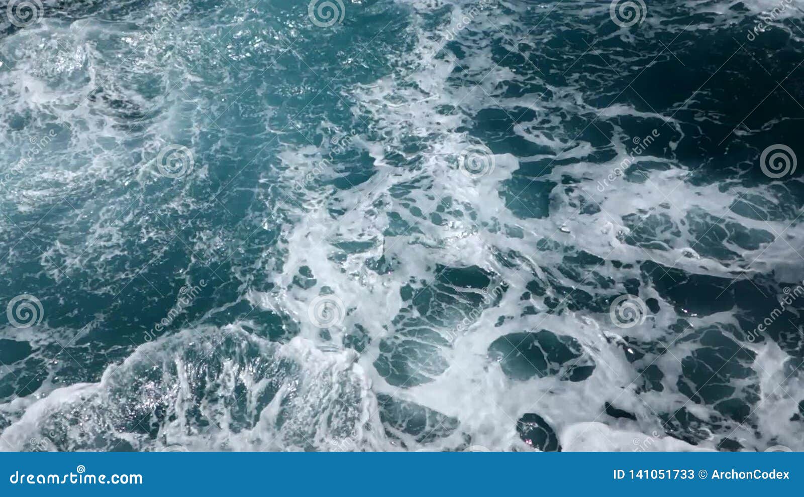 Churning Ocean Water and Splashing Waves. Stock Video - Video of surf ...