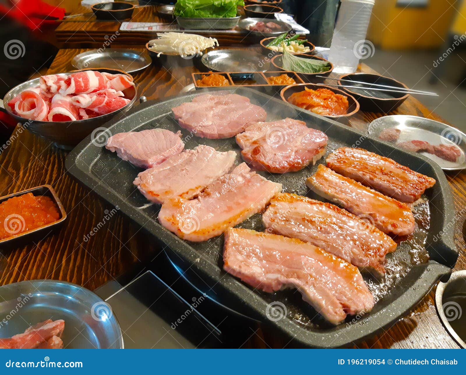 Churrasco De Porco Ao Estilo Coreano Tradicional. Foto de Stock ...