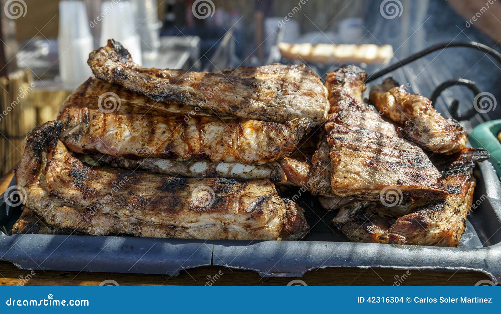 Churrasco grilled stock photo. Image of catalan, tapa - 42316304