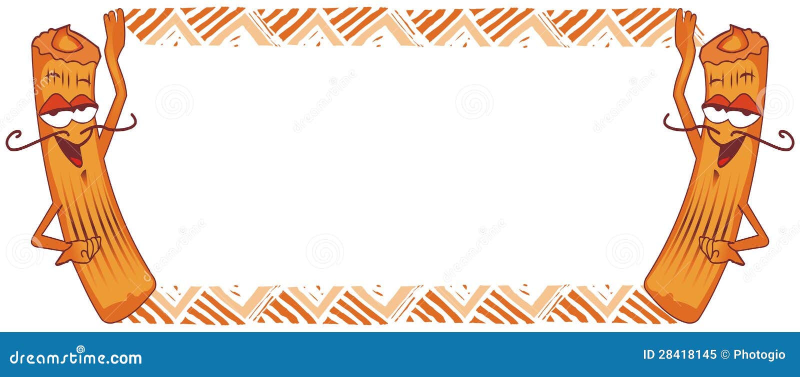 Churro Frame, Spanish Donut Stock Vector - Illustration of breakfast ...