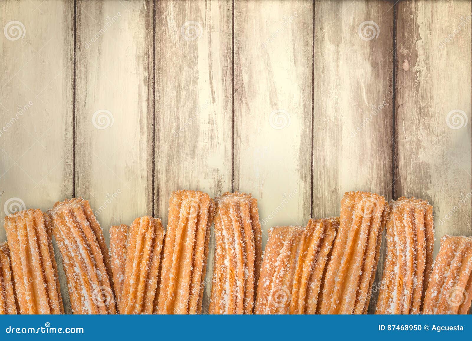 Churros arranged in row stock photo. Image of arranged - 87468950