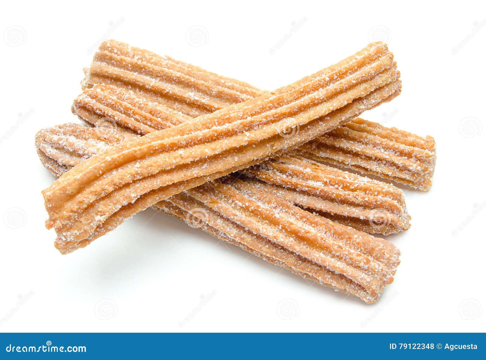 Churros Isolated on White Background Stock Photo - Image of dessert ...