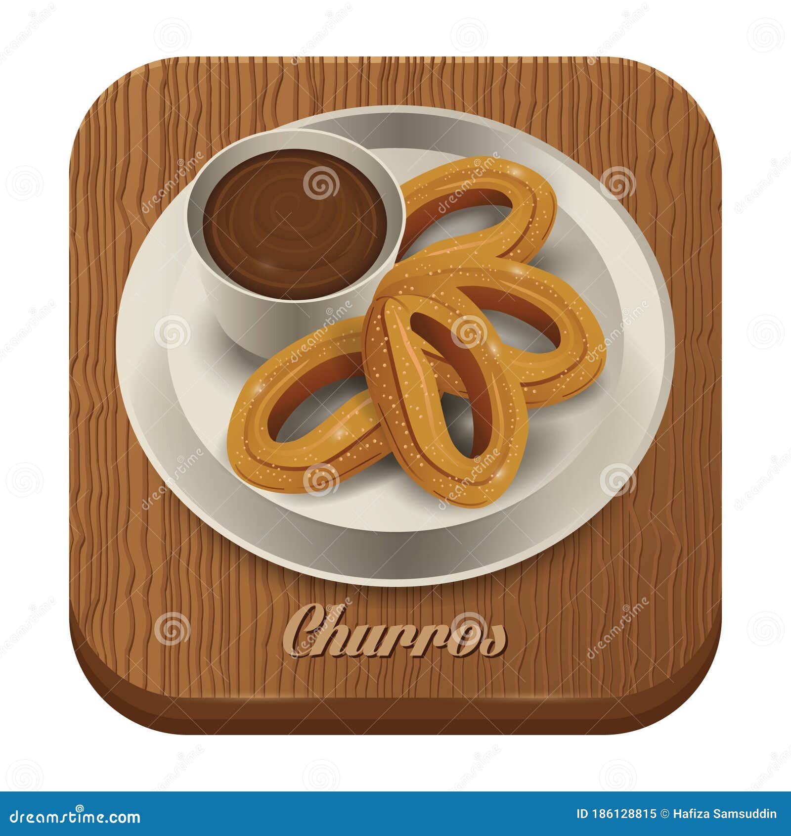 Churros. Vector Illustration Decorative Design Stock Illustration ...