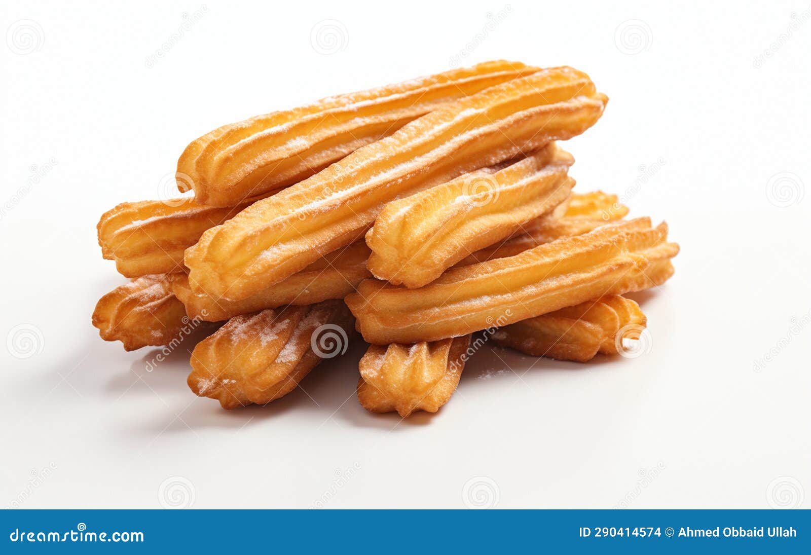 Churros on a White Background. Generative by Ai Stock Photo - Image of ...
