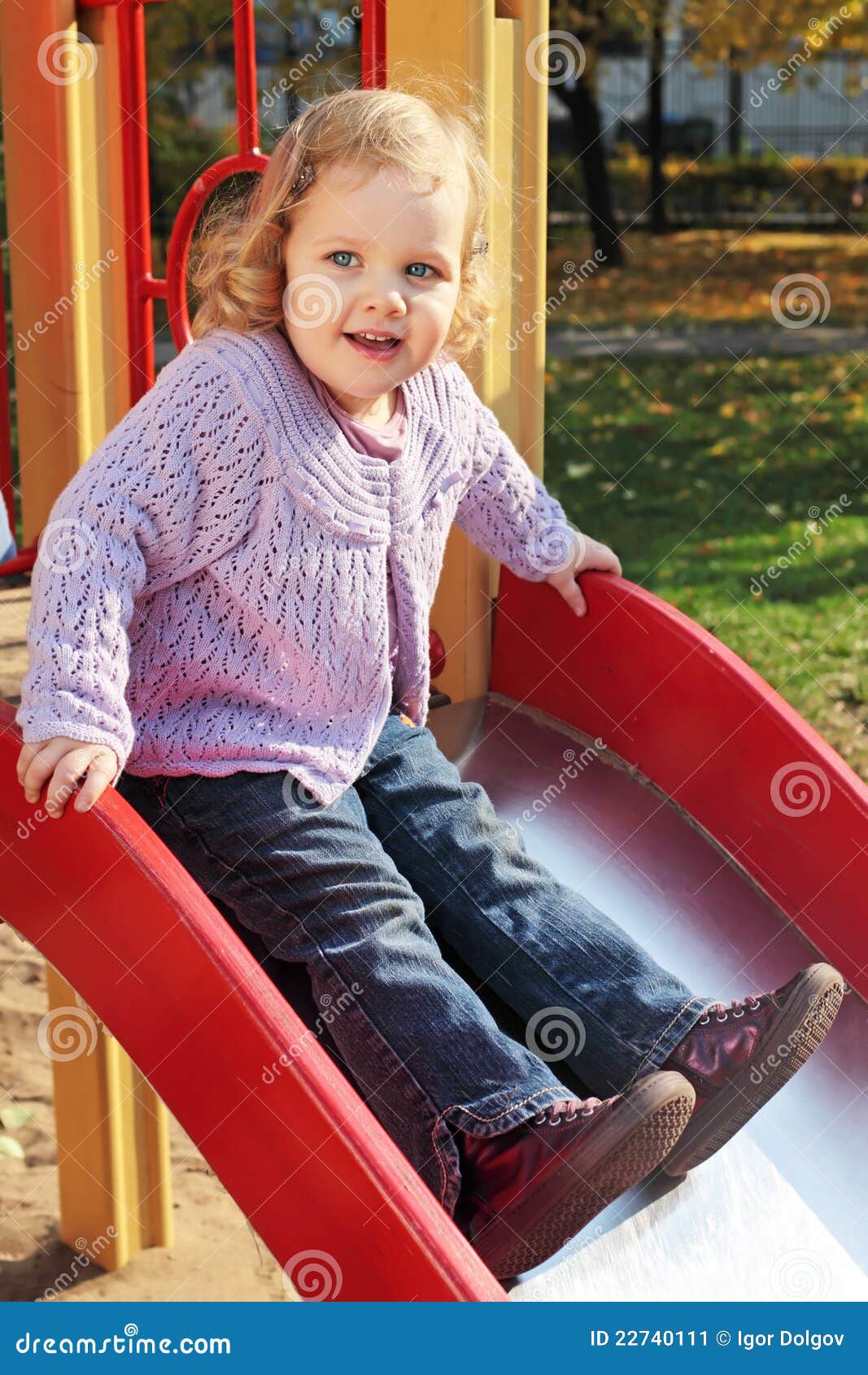 Chute stock image. Image of walk, little, baby, playground - 22740111