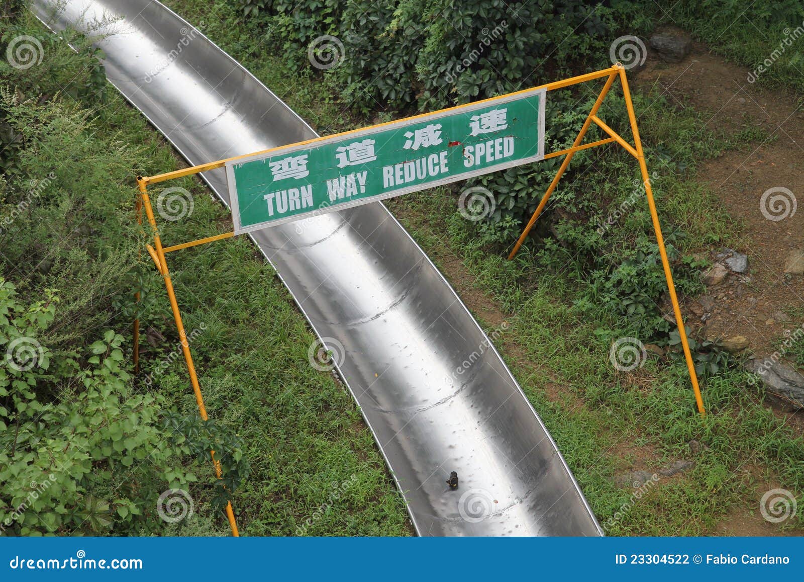 Chute stock photo. Image of sign, attention, chute, sliding - 23304522