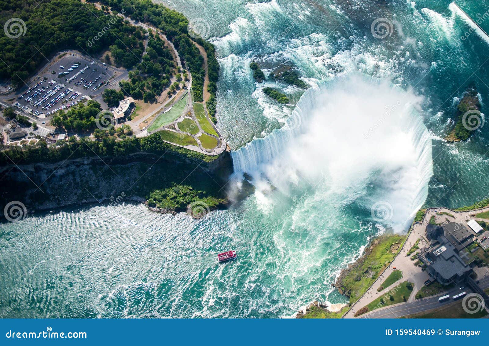 Chute D'eau Du Niagara, Vue Aérienne De La Chute D'eau Du Niagara Image ...