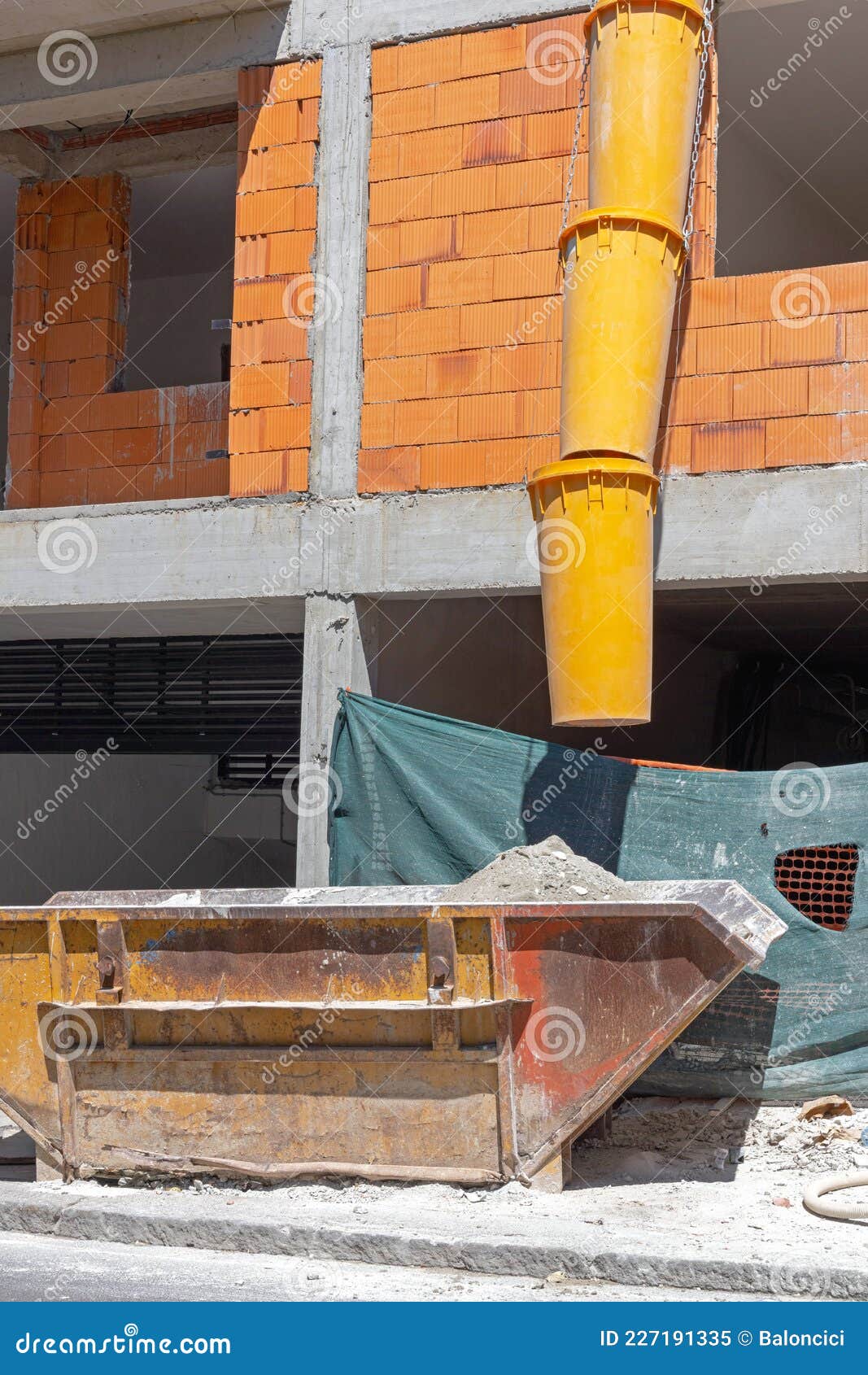 Chute and Skip stock image. Image of industrial, balkans - 227191335