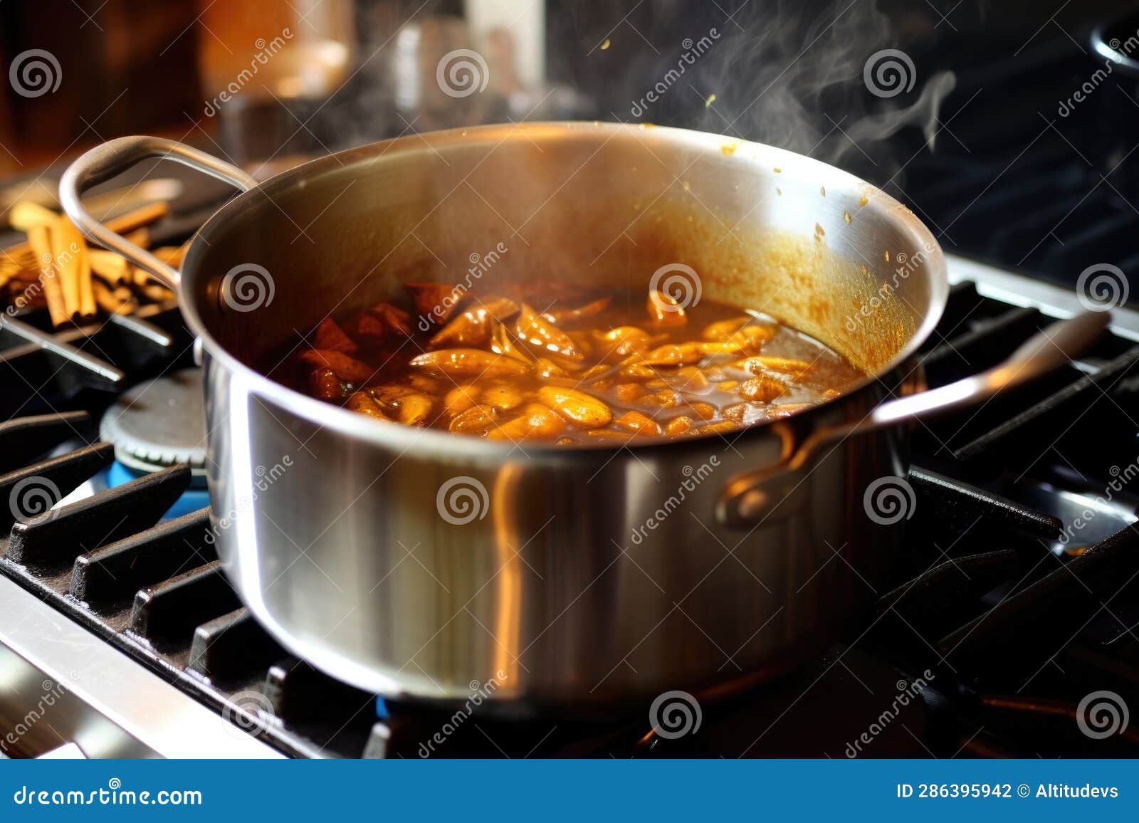 Chutney Cooking in a Pot on a Stovetop Stock Photo - Image of recipe ...