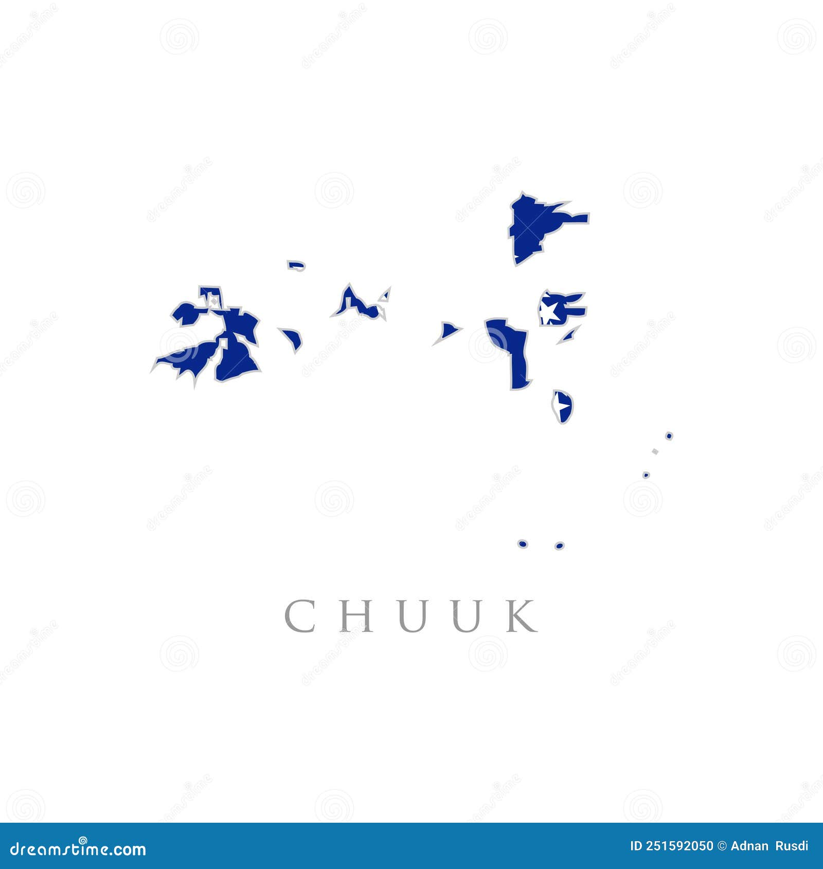 Chuuk Flag Map Flat Design Vector Illustration Stock Vector ...