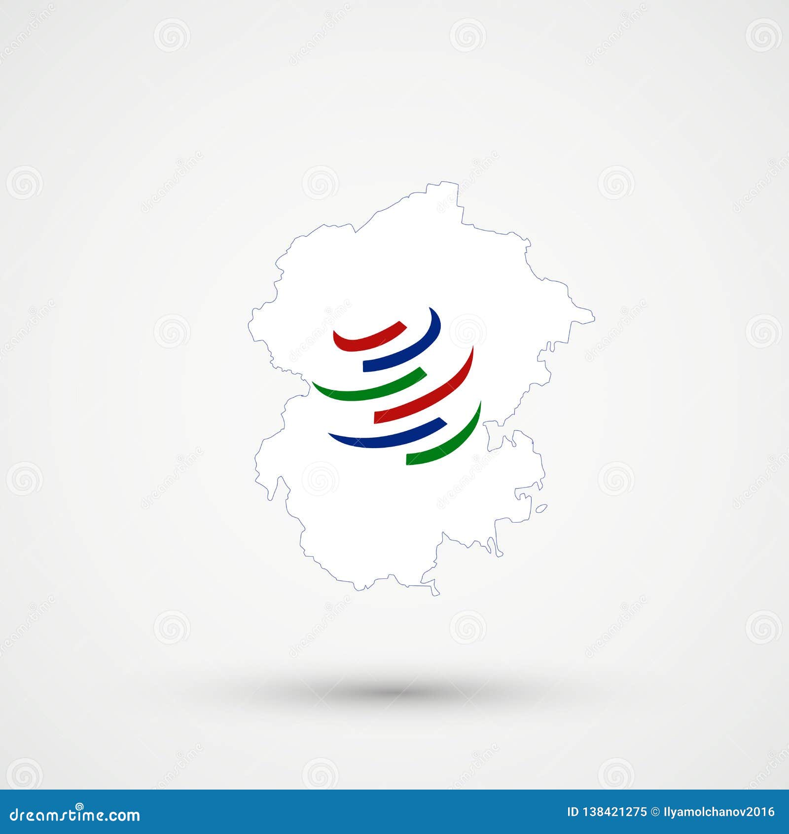 Chuvashia Map in World Trade Organization WTO Flag Colors, Editable ... Chuvashia Map in World Trade Organization WTO Flag Colors, Editable ...