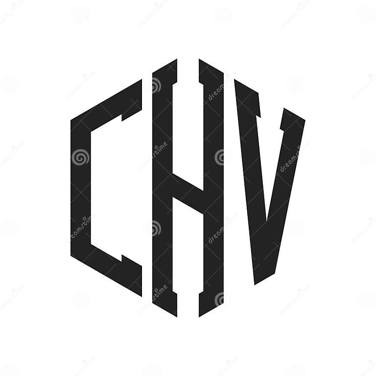 CHV Logo Design. Initial Letter CHV Monogram Logo Using Hexagon Shape ...