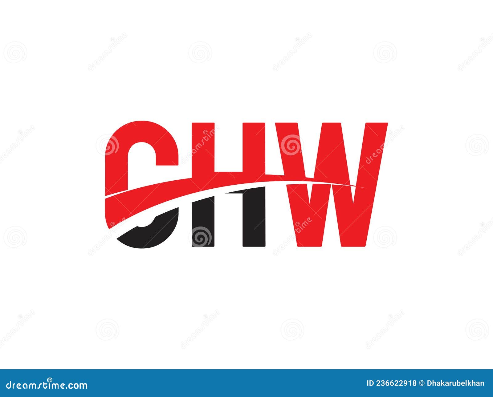 CHW Letter Initial Logo Design Vector Illustration Stock Vector ...