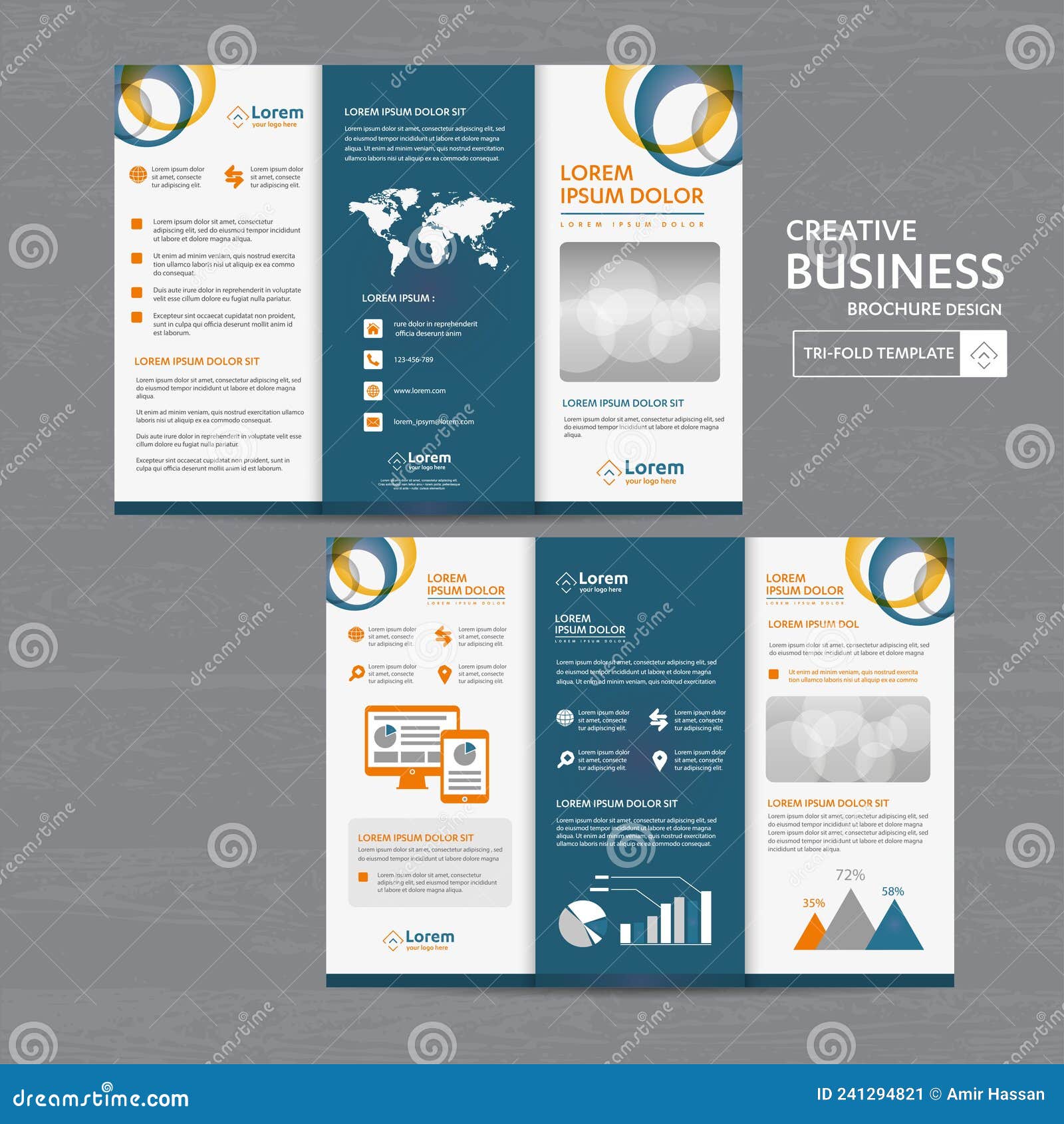 Mock Up 3d Leaflet Blank. Top View. For Brochure, Leaflet, Pamphlet ...