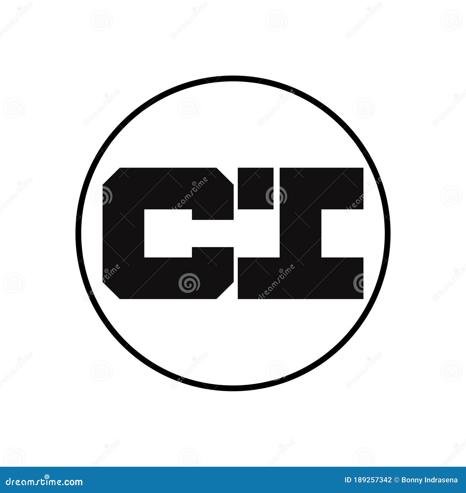 CI Letter Logo Design with Simple Style Stock Vector - Illustration of ...