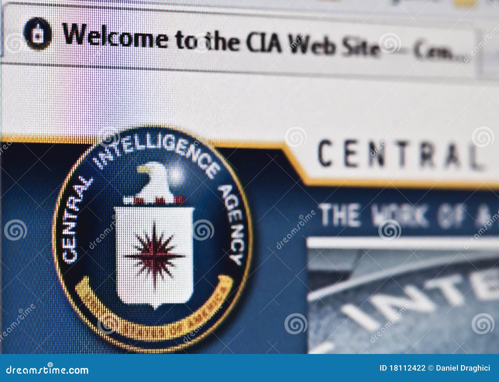 Cia editorial photography. Image of page, network, central - 18112422
