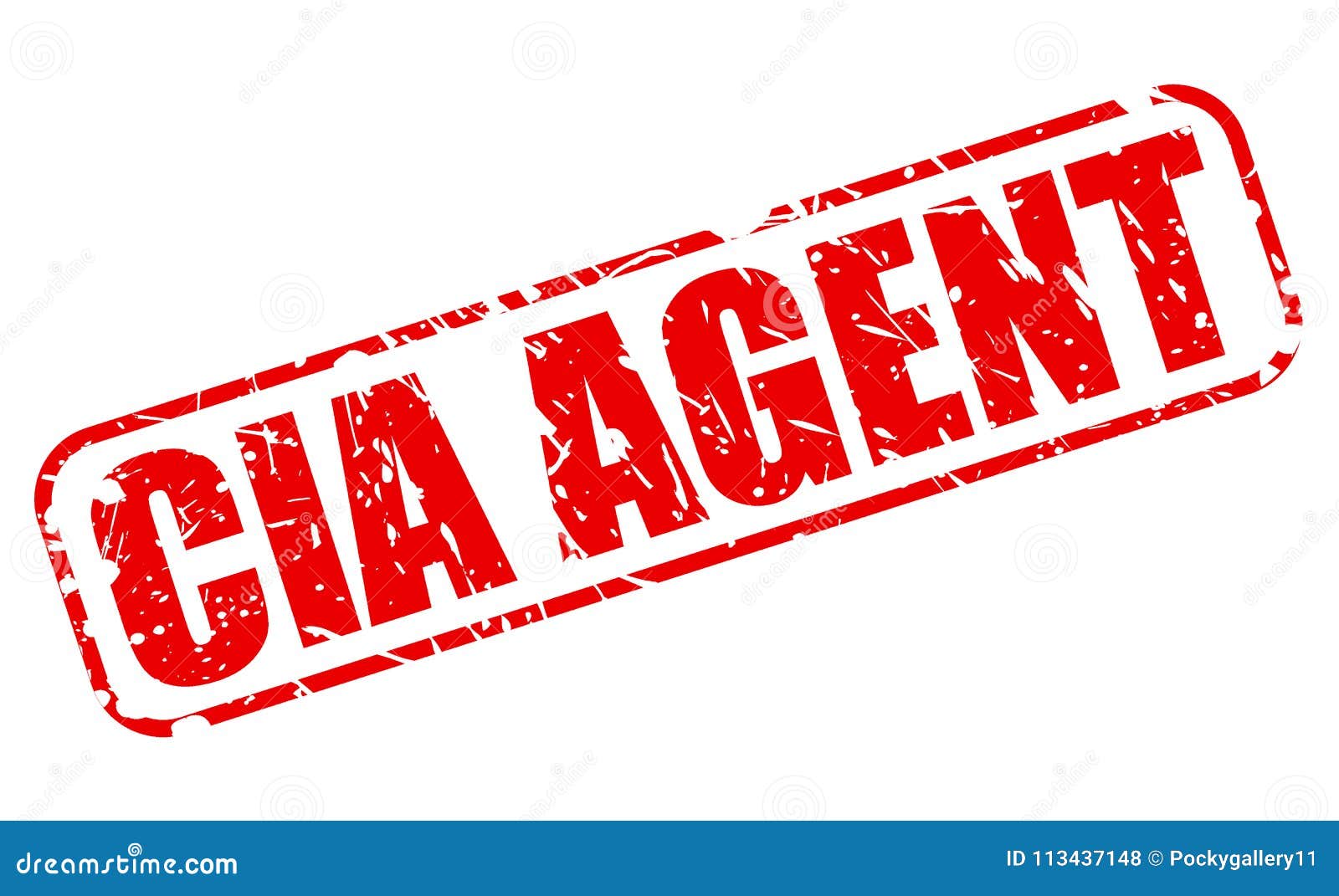 CIA AGENT stamp text stock illustration. Illustration of text - 113437148