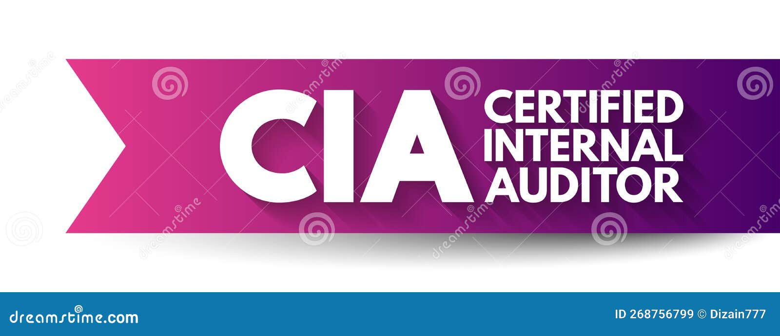 CIA - Certified Internal Auditor Acronym, Business Concept Background ...