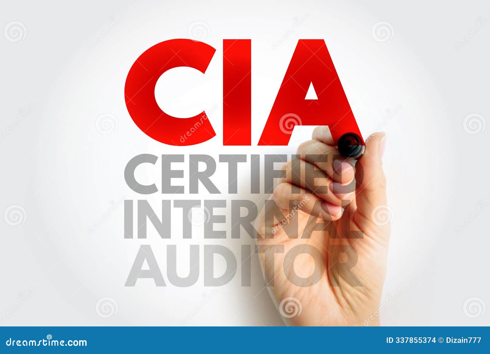 CIA - Certified Internal Auditor Acronym, Business Concept Background ...