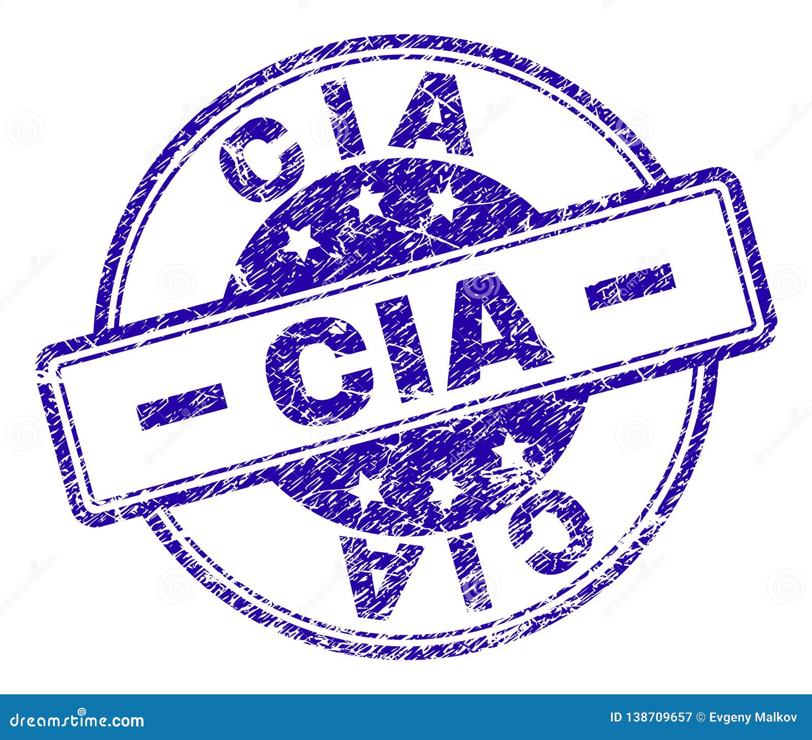 Grunge Textured CIA Stamp Seal Stock Vector - Illustration of agent ...