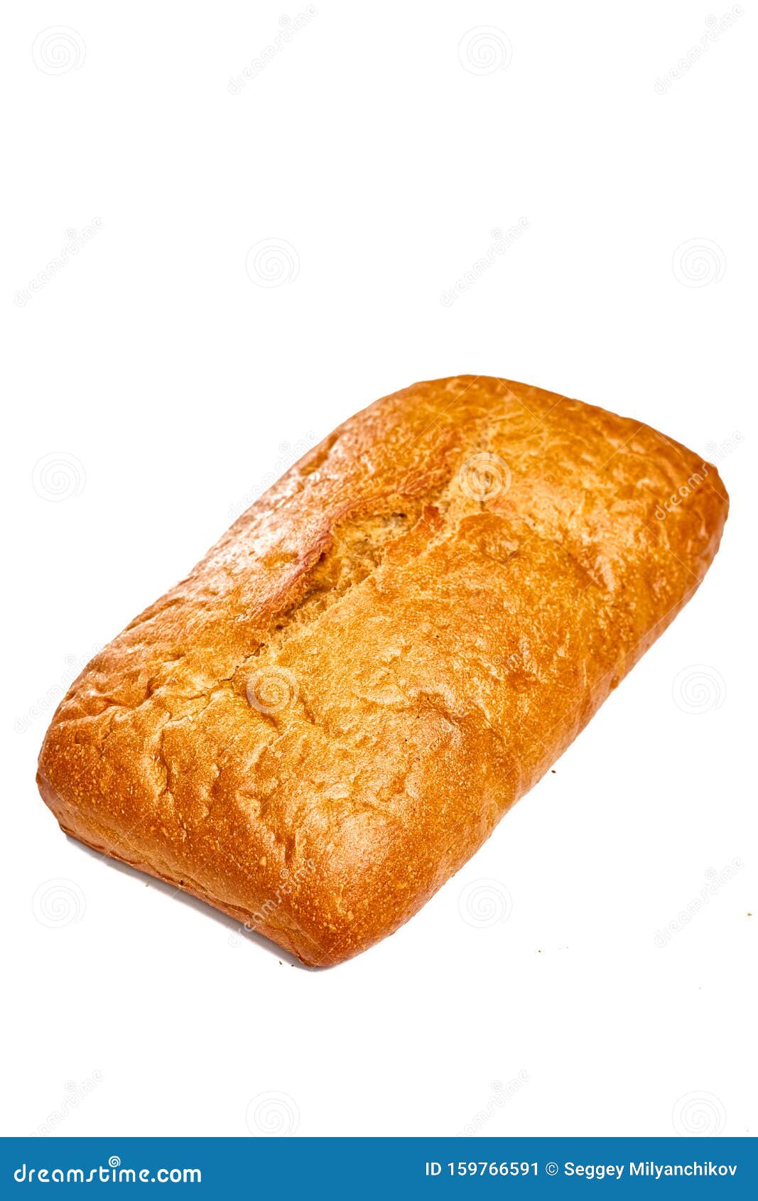 Ciabatta Italiana Aislada En Blanco Imagen de archivo - Imagen de ...