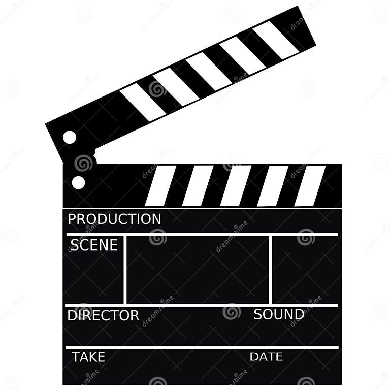 Ciak stock illustration. Illustration of work, film, hall - 12137407