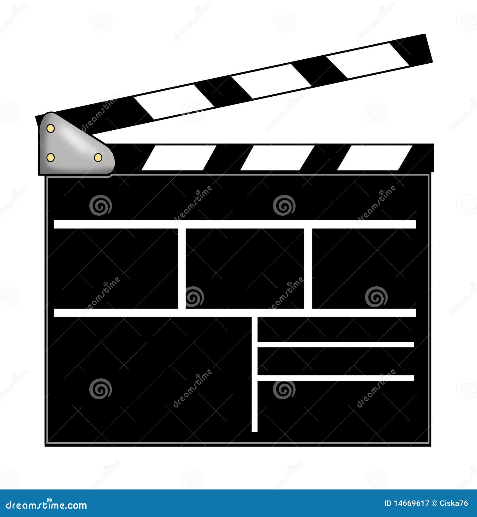 Ciak illustration stock. Illustration du dessin, scène - 14669617