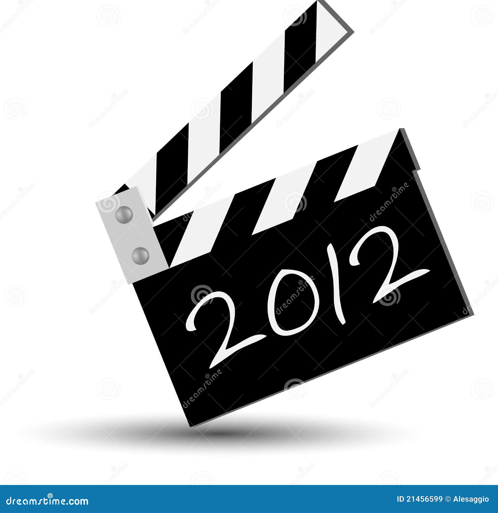 Ciak 2012 illustrazione vettoriale. Illustrazione di graffetta - 21456599