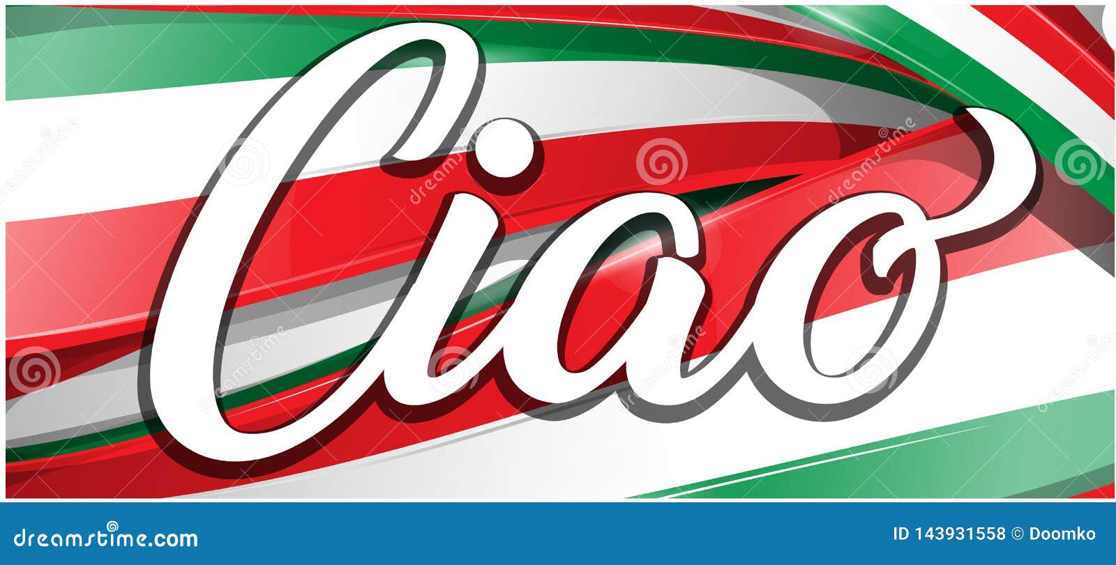 Ciao - Both Hello and Bye in Italian Stock Vector - Illustration of ...