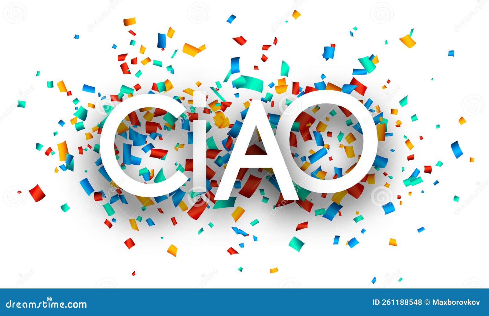 Ciao Italy Big Doodle Set. Vector Illustration And Handlettering With ...