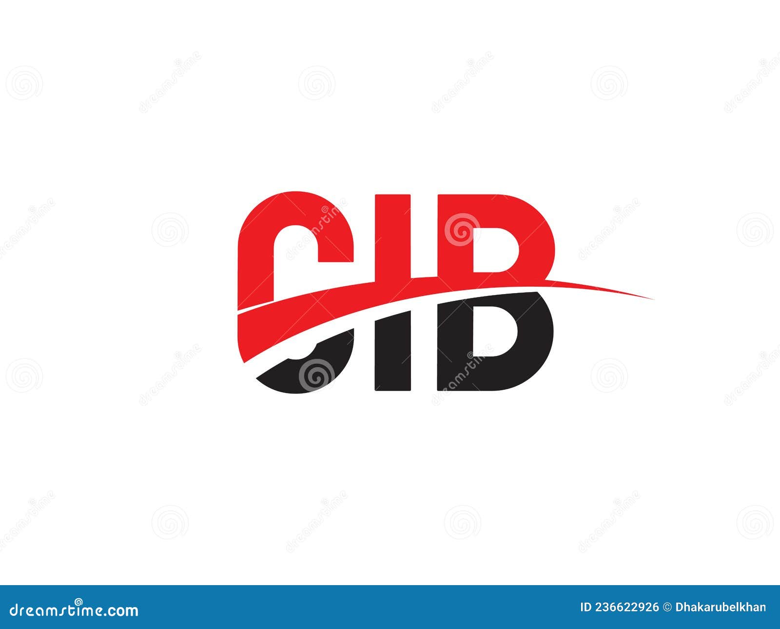 CIB Letter Initial Logo Design Vector Illustration Stock Vector ...