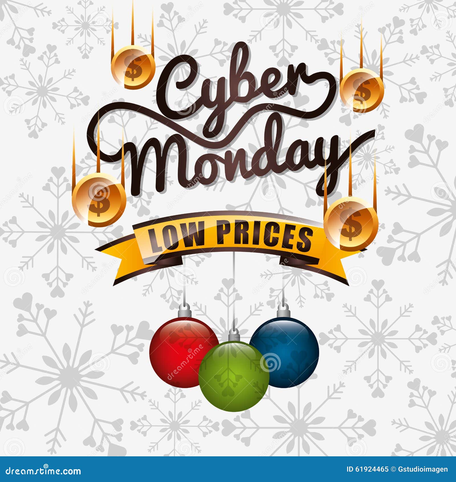 Ciber monday deals design stock vector. Illustration of happy - 61924465