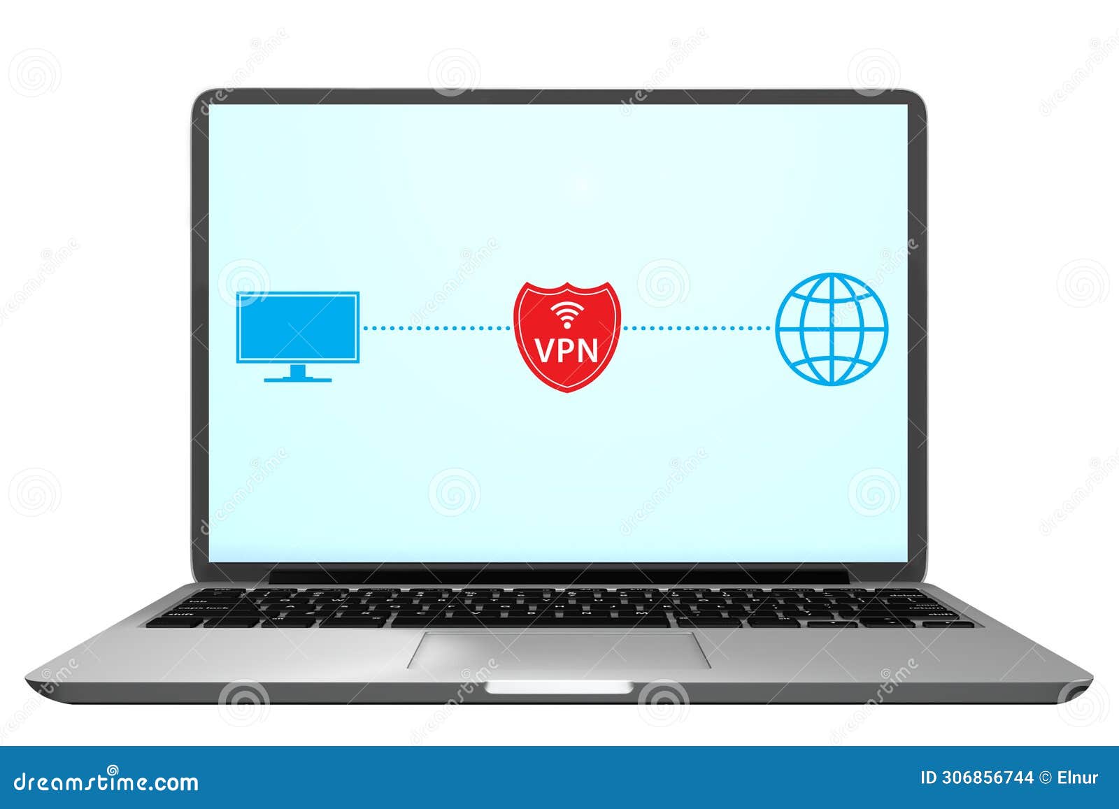 Ciberconcepto De Red Privada Virtual Vpn Foto de archivo - Imagen de ...