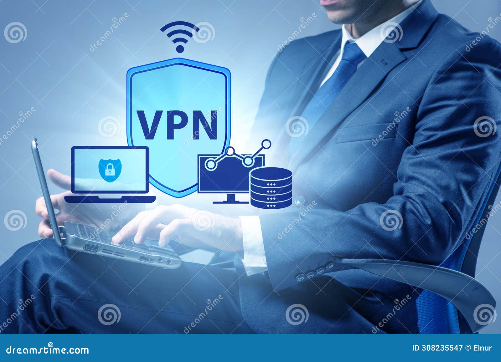 Ciberconcepto De Red Privada Virtual Vpn Imagen de archivo - Imagen de ...