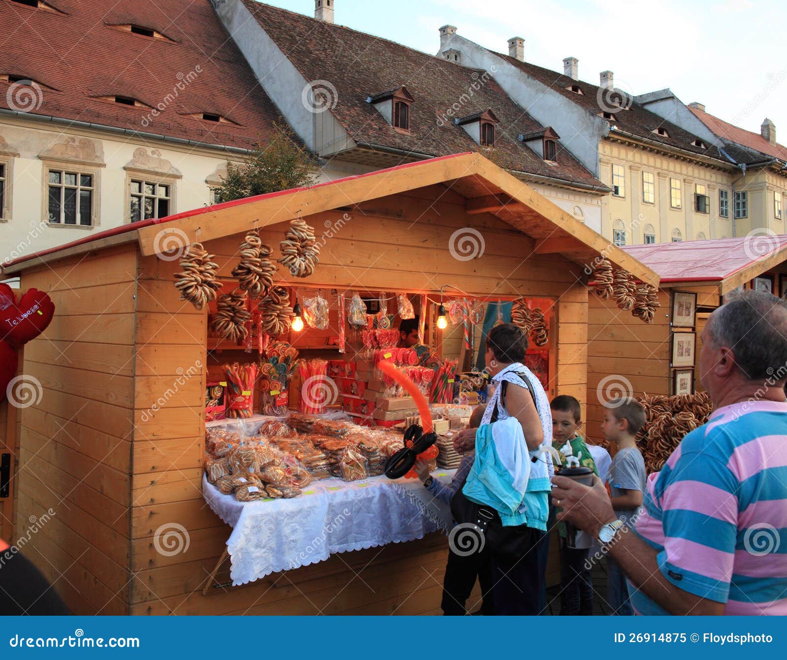 CibinFest Market, Large Square, Sibiu Editorial Image - Image of ...