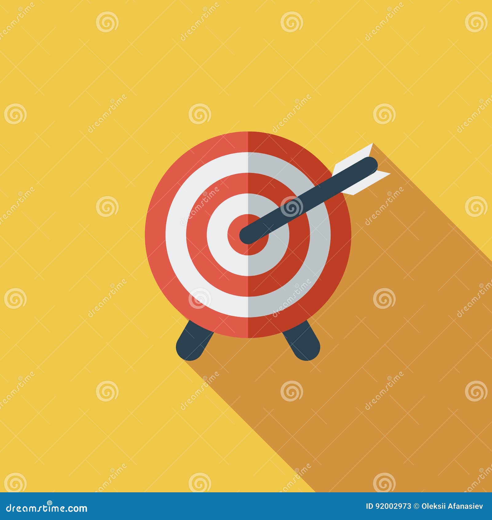Cible avec le dard illustration de vecteur. Illustration du exactitude ...