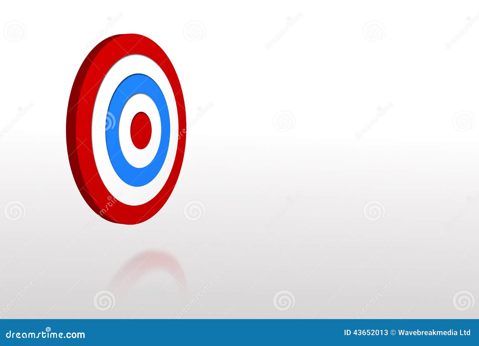 Cible Bleue Et Rouge Produite Par Digital Illustration Stock ...